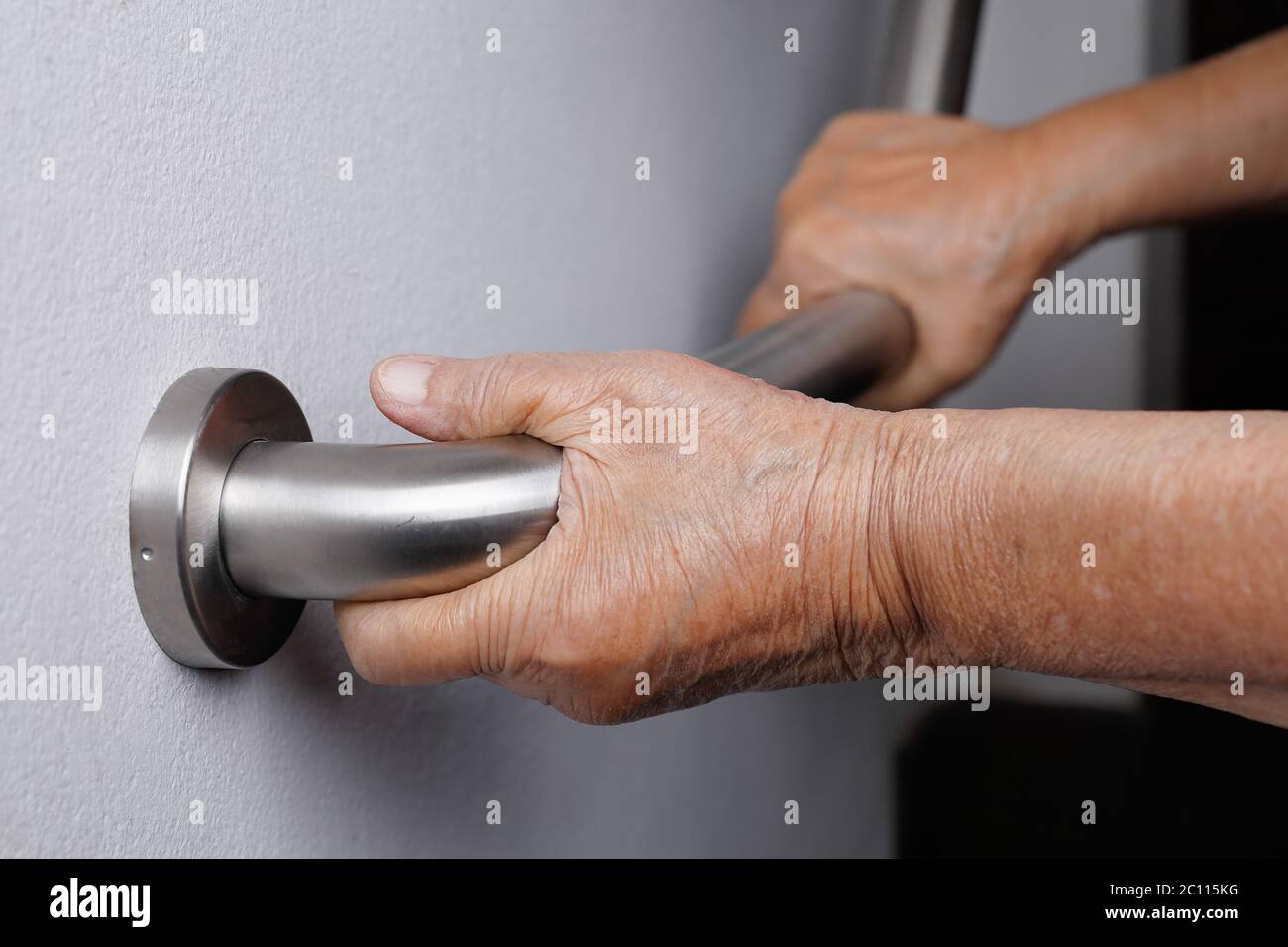 Hold the handrail hi-res stock photography and images - Alamy