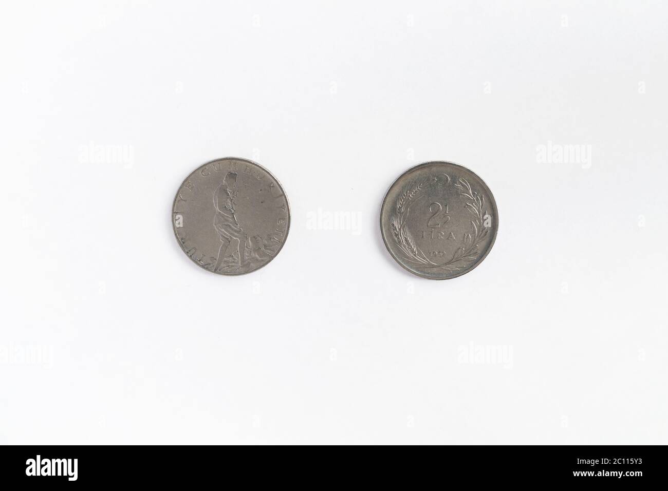 Coin Bozuk para Turk Lira Stock Photo - Alamy