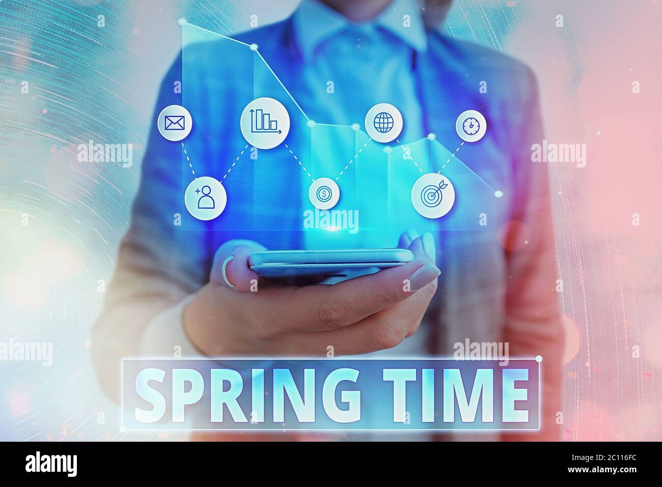 Text sign showing Spring Time. Business photo showcasing temperate ...