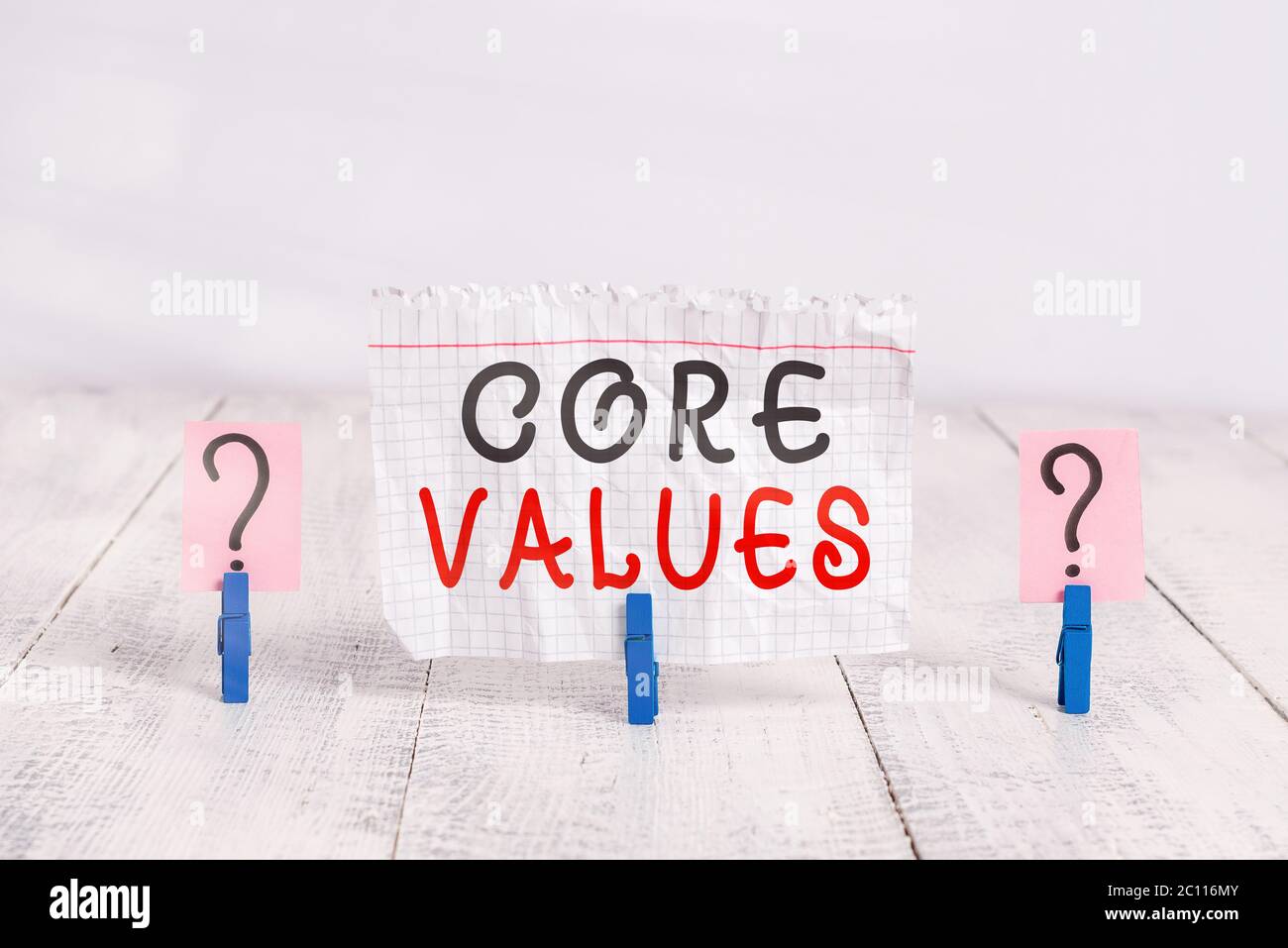 Conceptual hand writing showing Core Values. Concept meaning principles ...