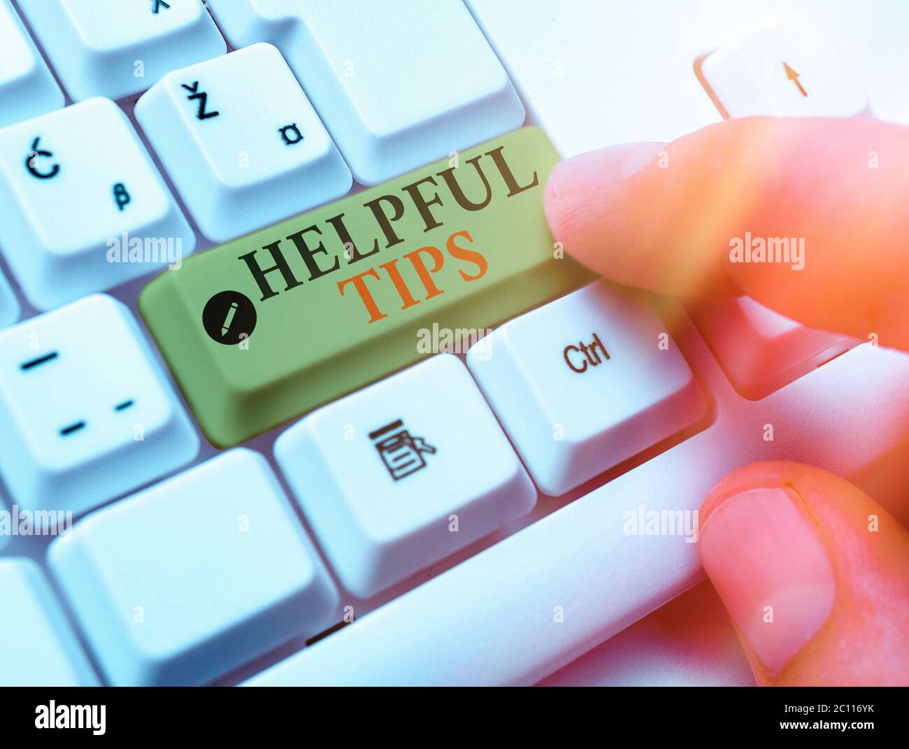 Handwriting text writing Helpful Tips. Conceptual photo service advice ...