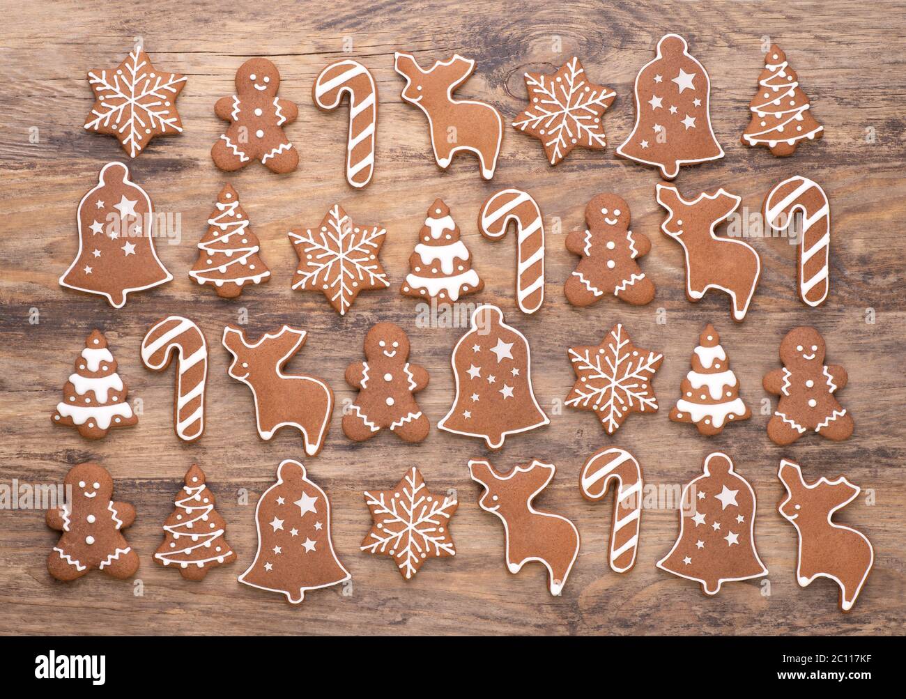 Variety decorated christmas cookies hi-res stock photography and images ...