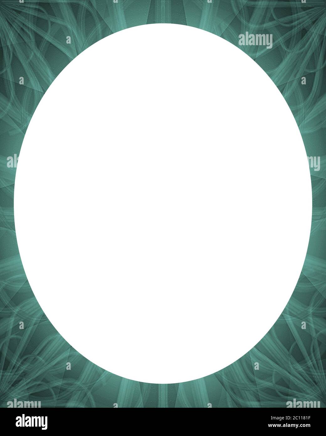 Circle White Background with Decorated Round Borders Stock Photo - Alamy