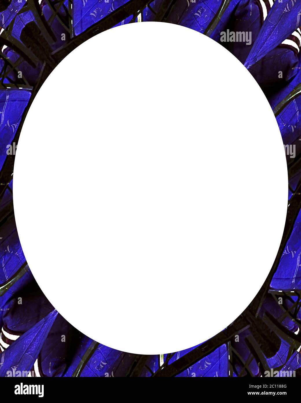 Circle White Background with Decorated Round Borders Stock Photo - Alamy
