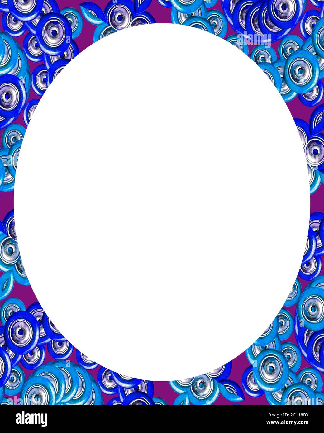 White Background with Decorated Borders Stock Photo - Alamy