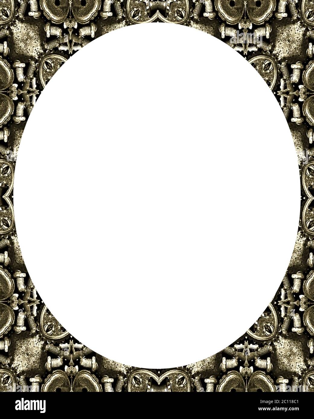 White Background with Decorated Borders Stock Photo - Alamy