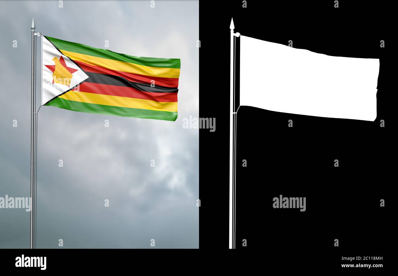 Zimbabwean official flag hi-res stock photography and images - Alamy