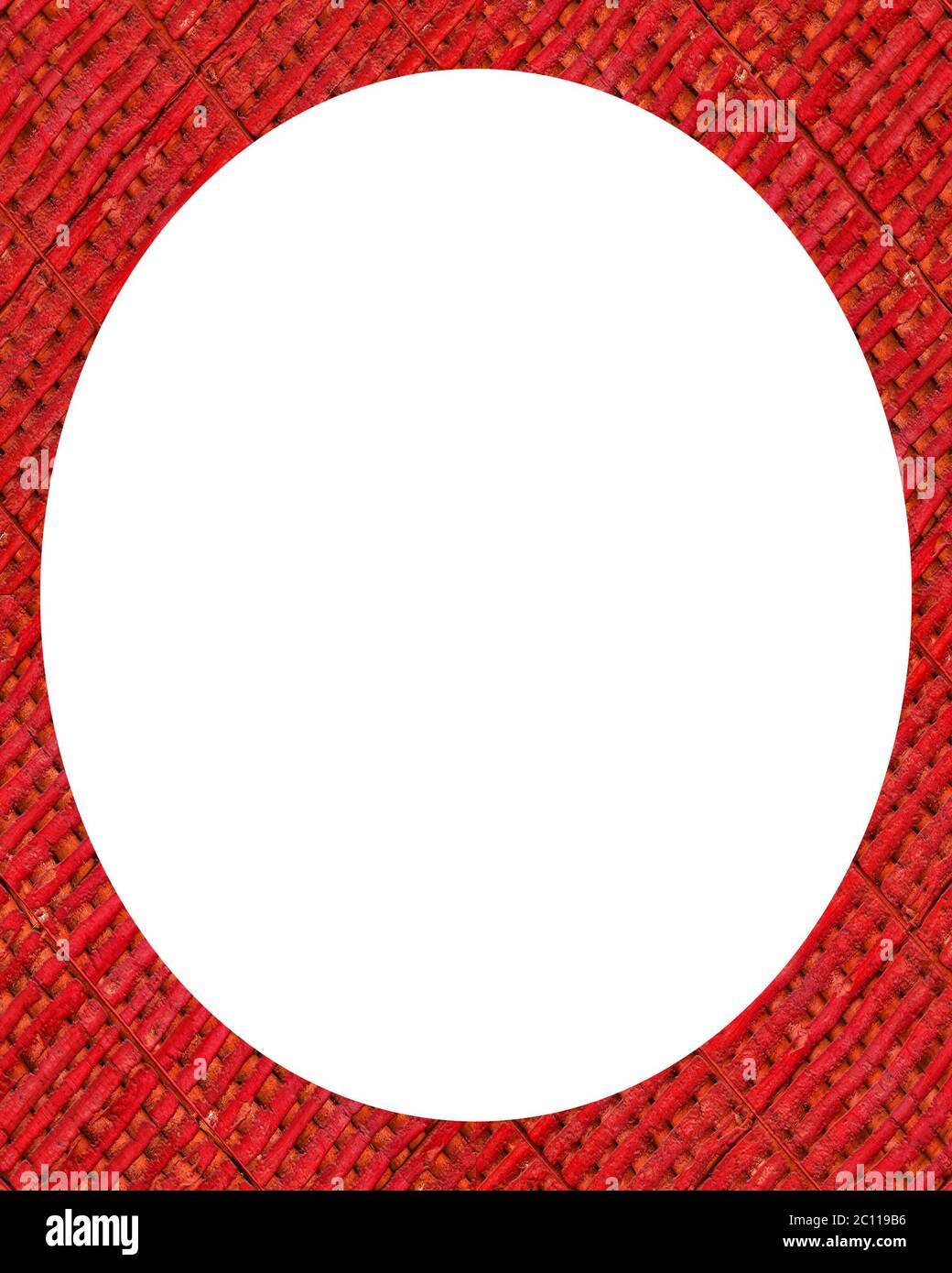 Circle White Frame Background with Decorated Borders Stock Photo - Alamy