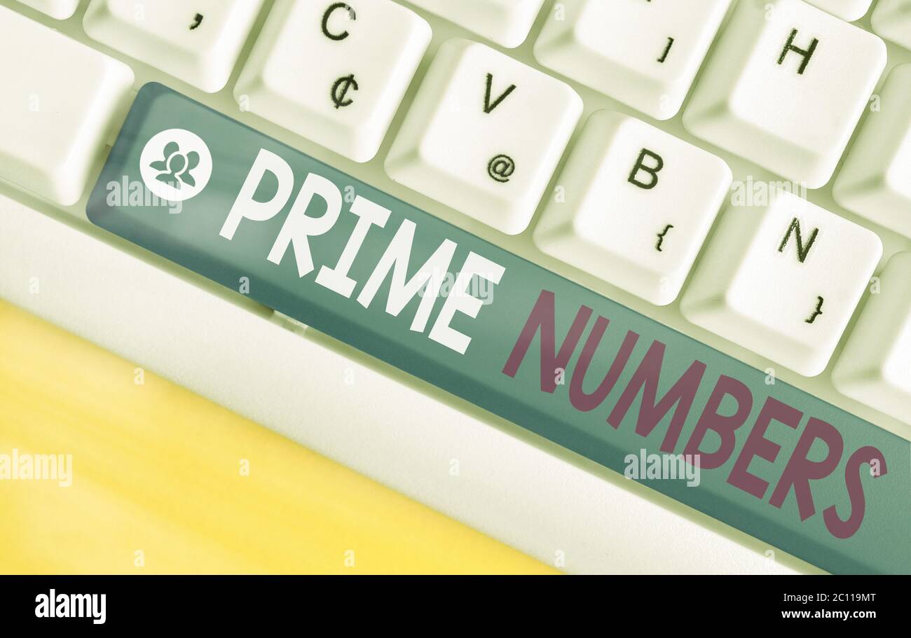 Conceptual hand writing showing Prime Numbers. Concept meaning a ...