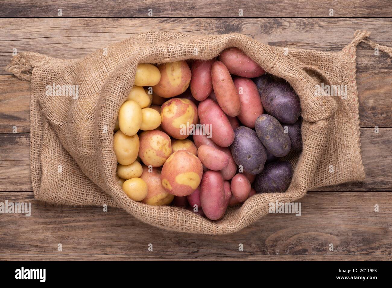 Sack different vegetables top hi-res stock photography and images - Alamy