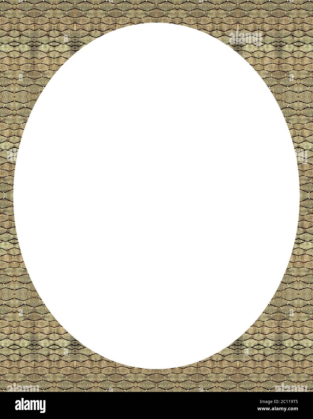 Circle White Frame Background with Decorated Borders Stock Photo - Alamy