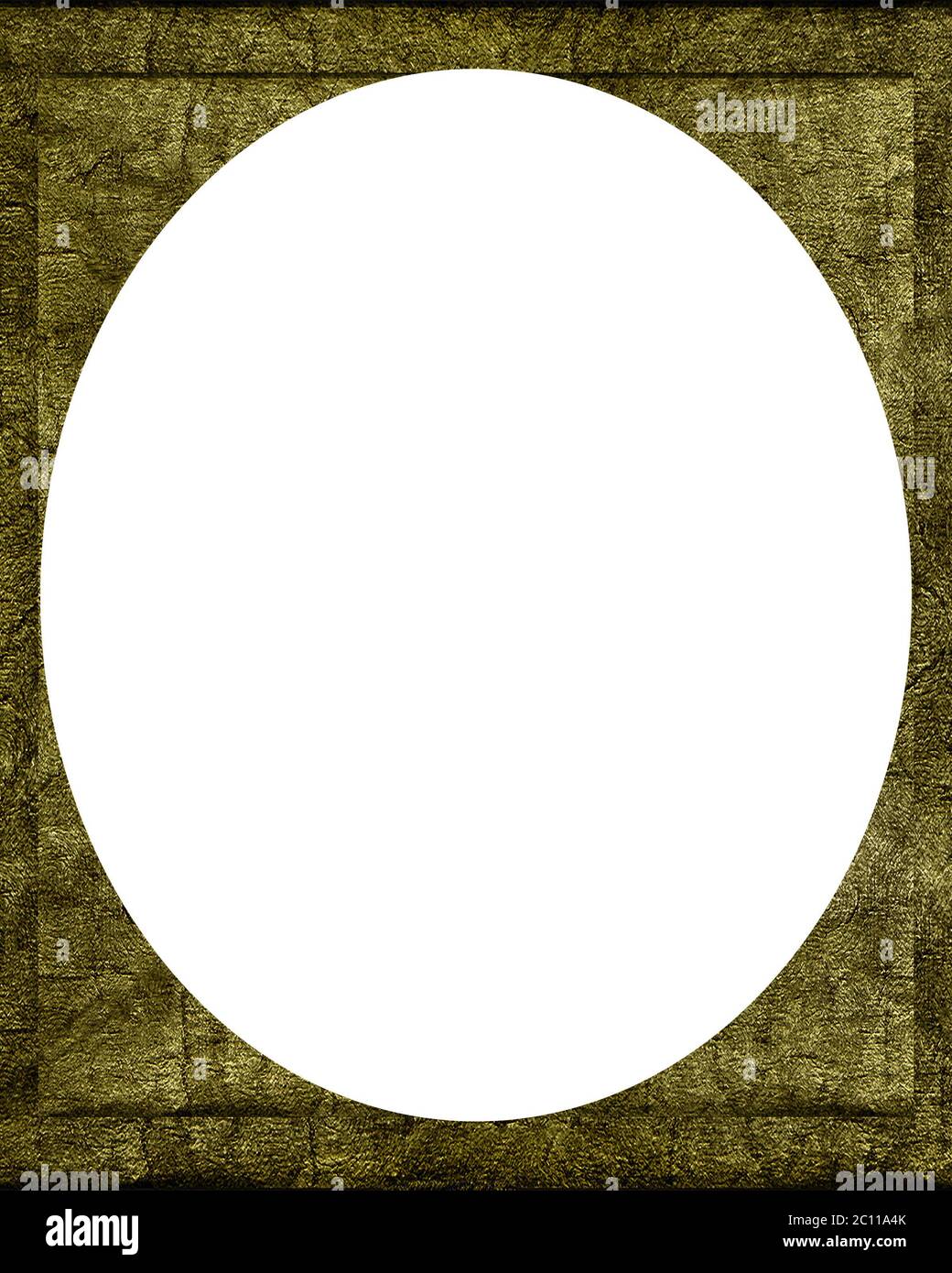 Circle White Frame Background with Grunge Borders Stock Photo - Alamy