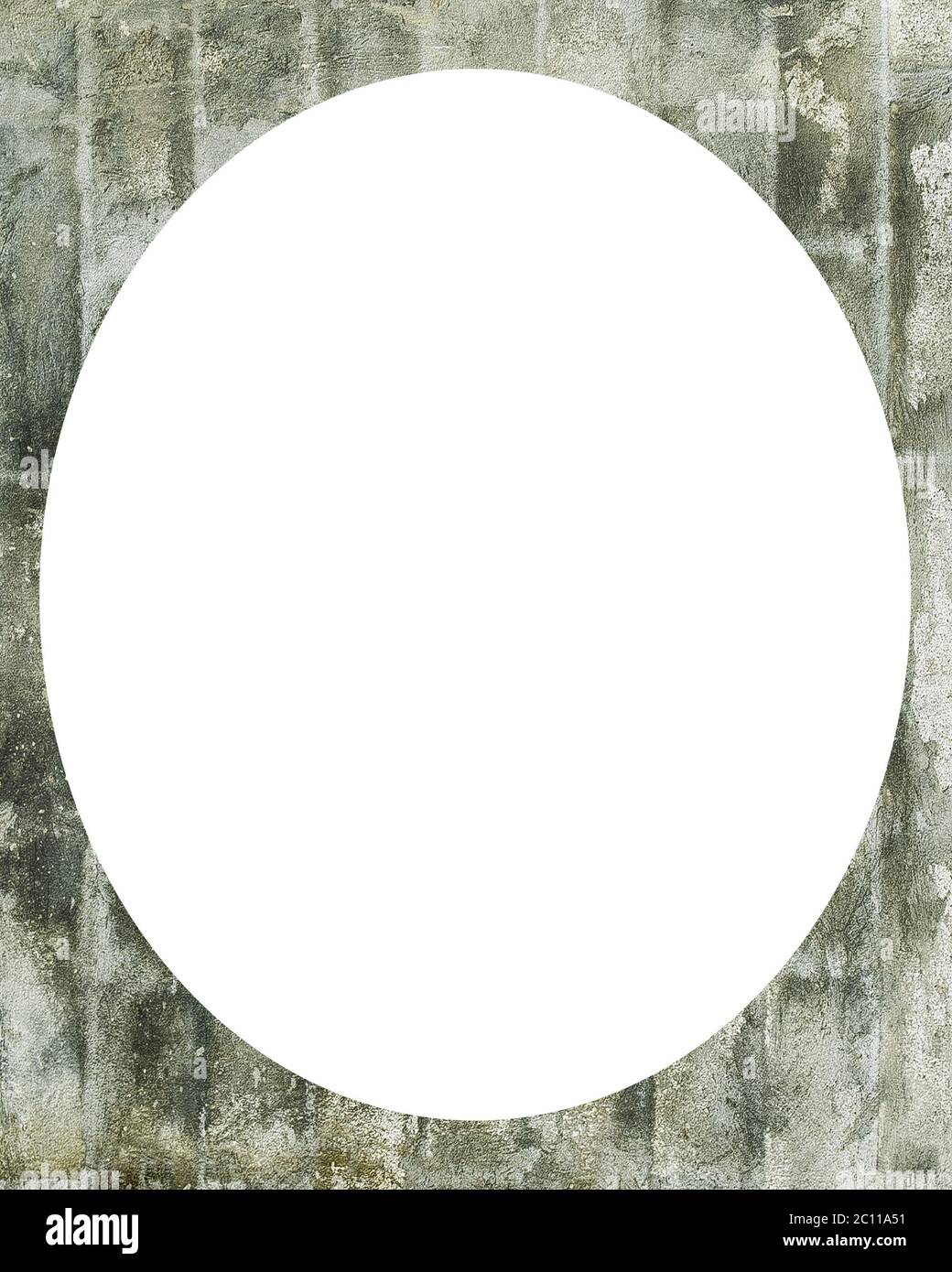 Circle White Frame Background with Grunge Borders Stock Photo - Alamy