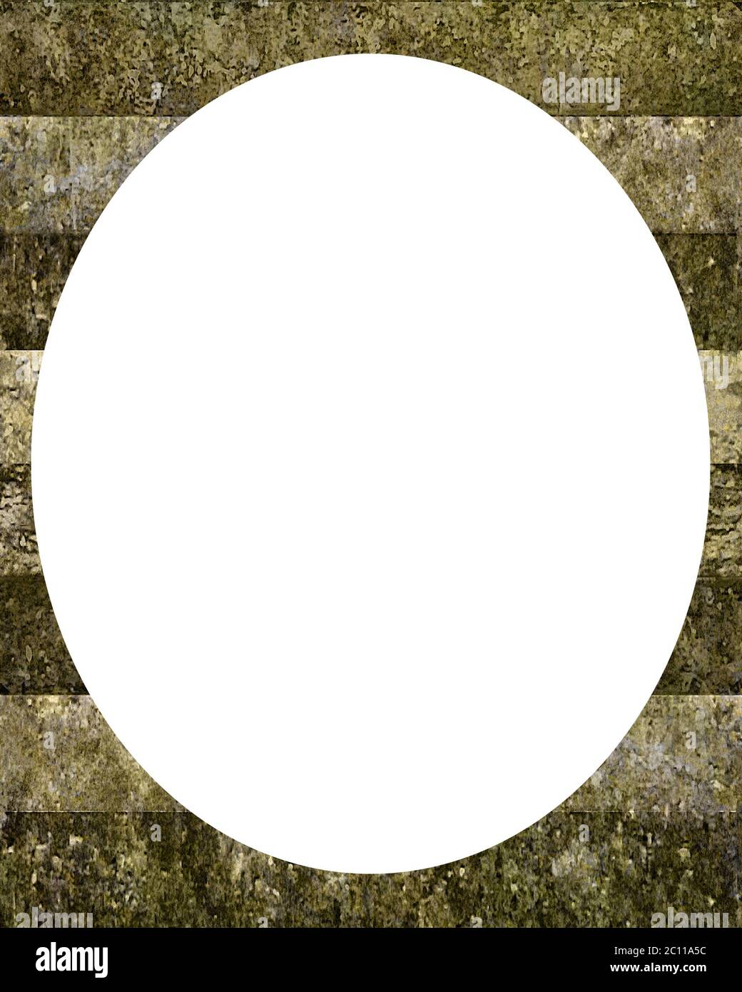 Circle White Frame Background with Grunge Borders Stock Photo - Alamy