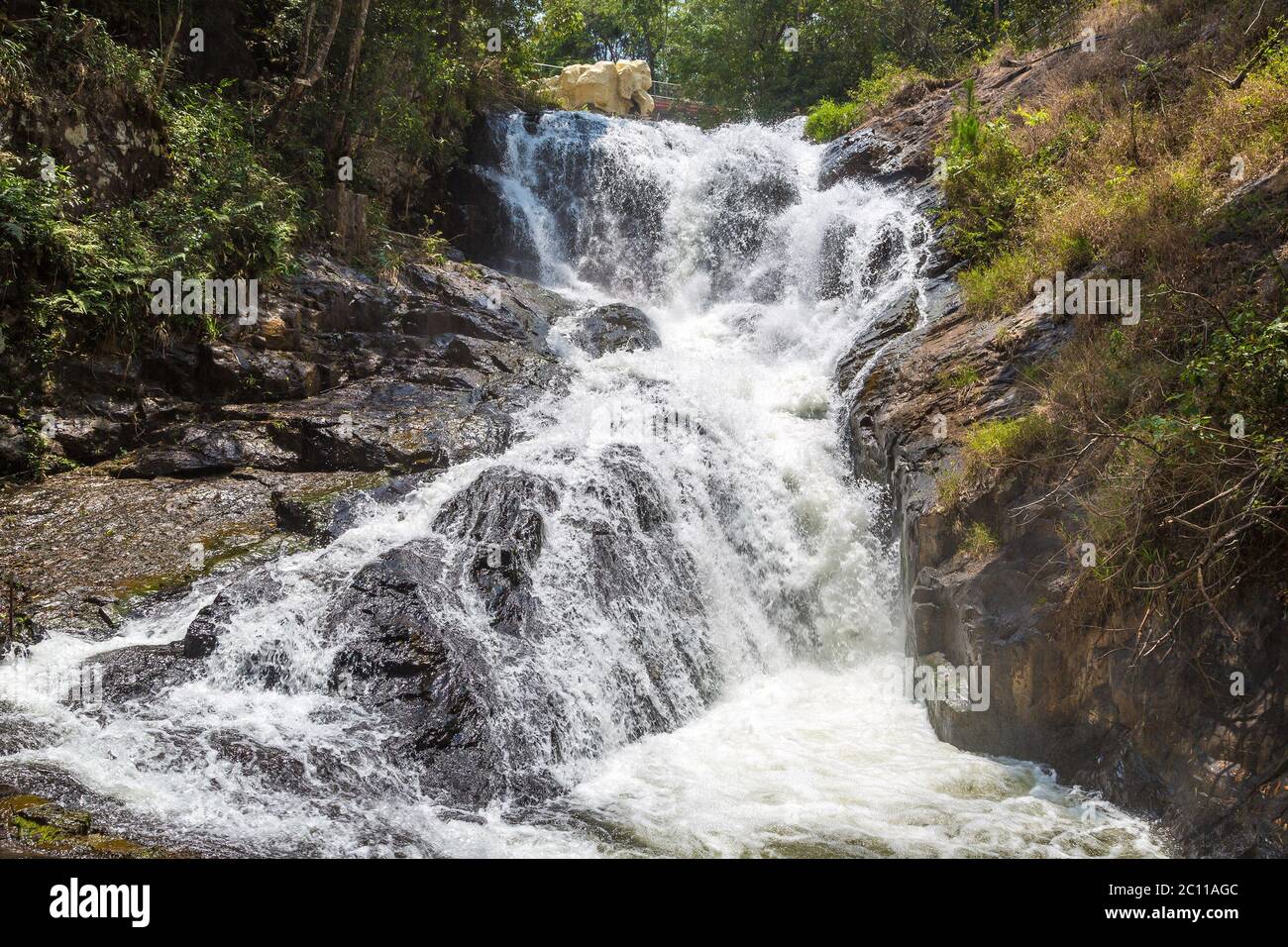Datanla Waterfall in Dalat, Vietnam in a summer day Stock Photo - Alamy