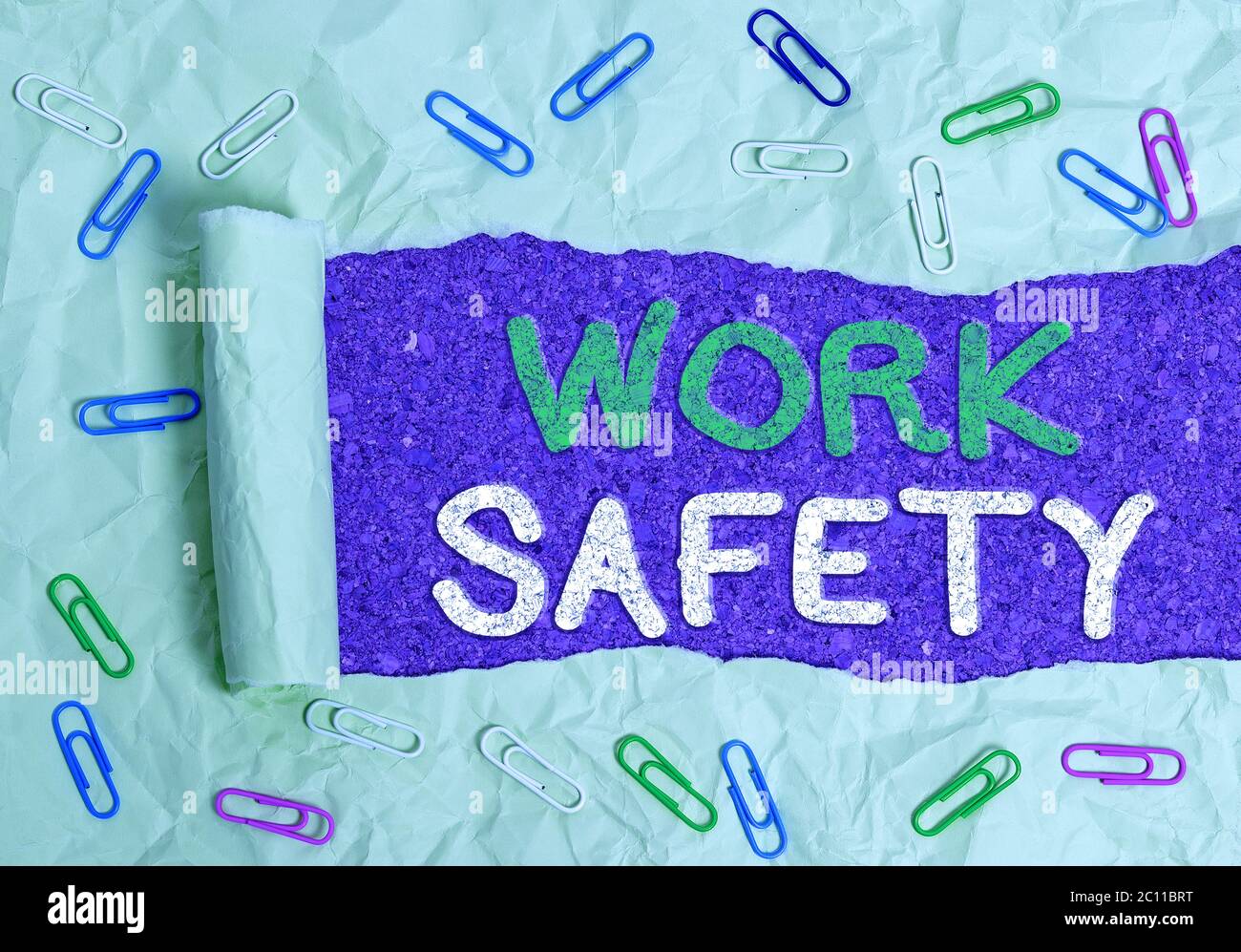 Handwriting text Work Safety. Conceptual photo preventive measures ...