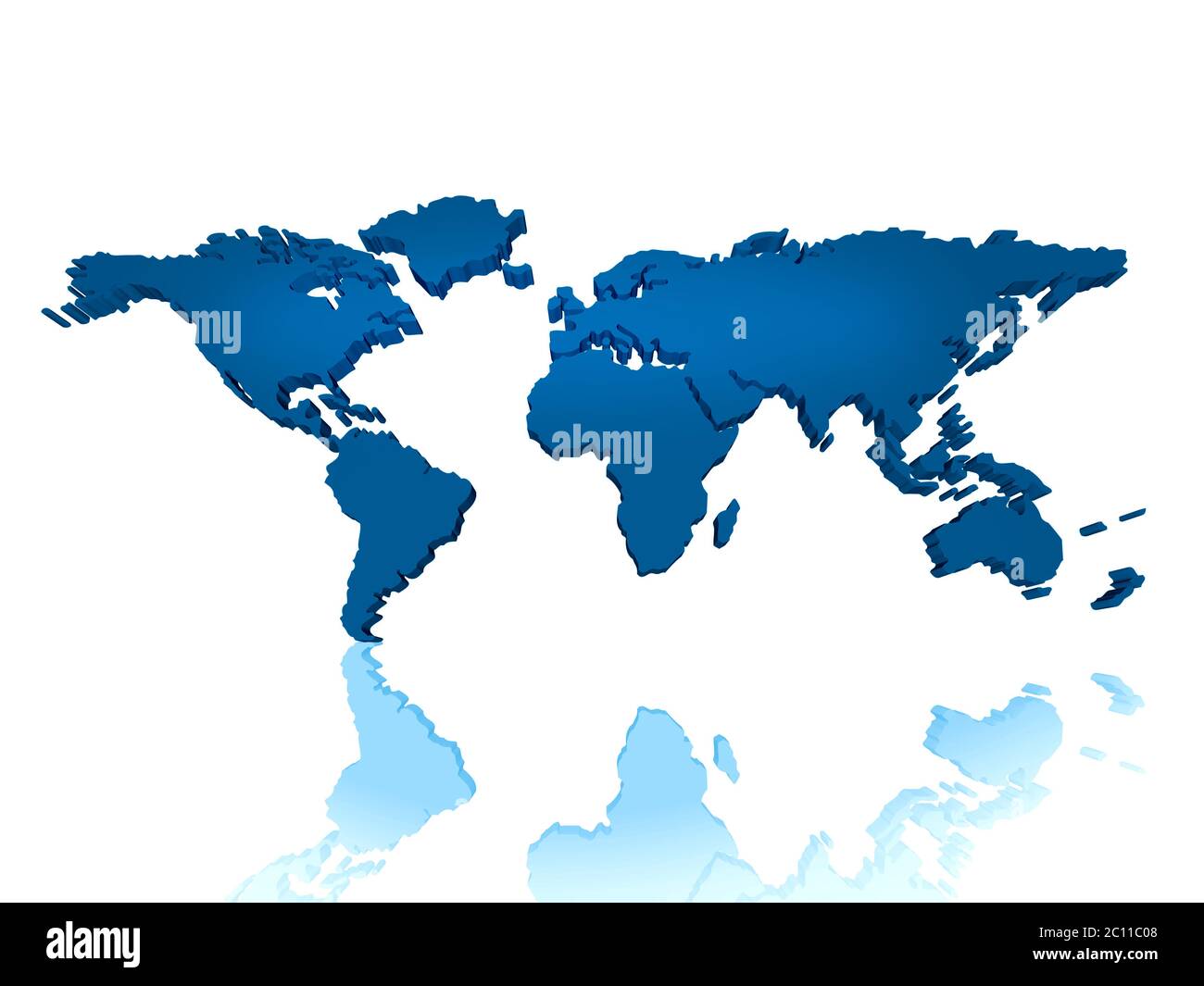 This is a continental regional 3d world map. can be used for developing ...
