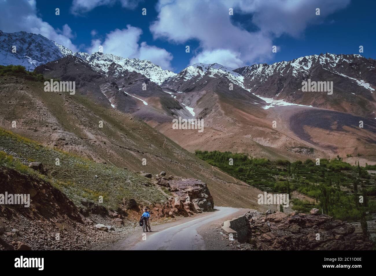 Cycling to Shandur Pass Stock Photo - Alamy