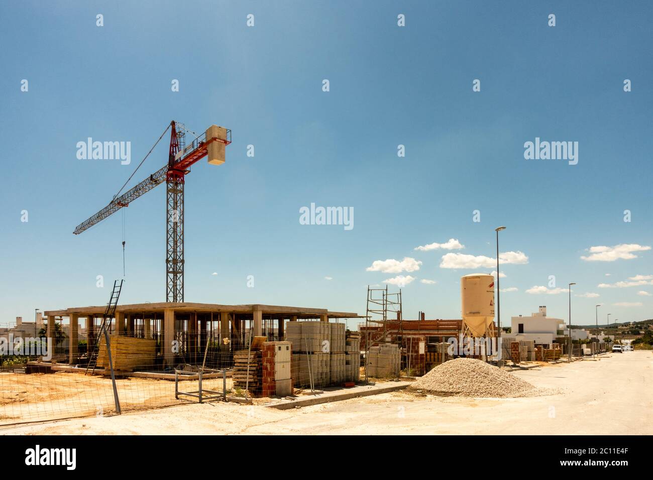 building site in spain Stock Photo - Alamy