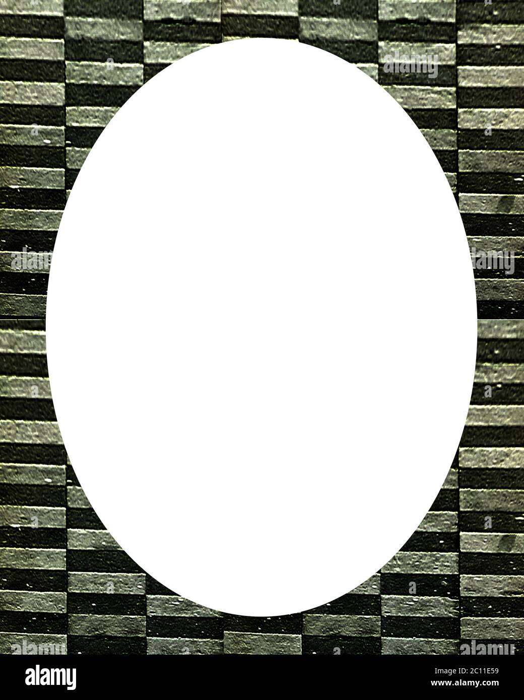 Circle White Frame Background with Decorated Stripes Borders Stock ...