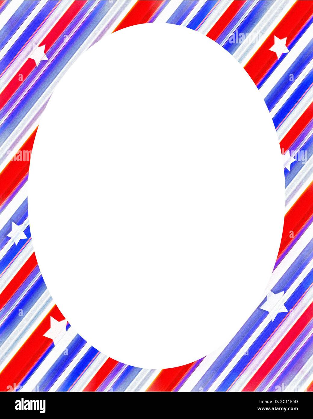 Circle White Frame Background with Decorated Stripes Borders Stock ...
