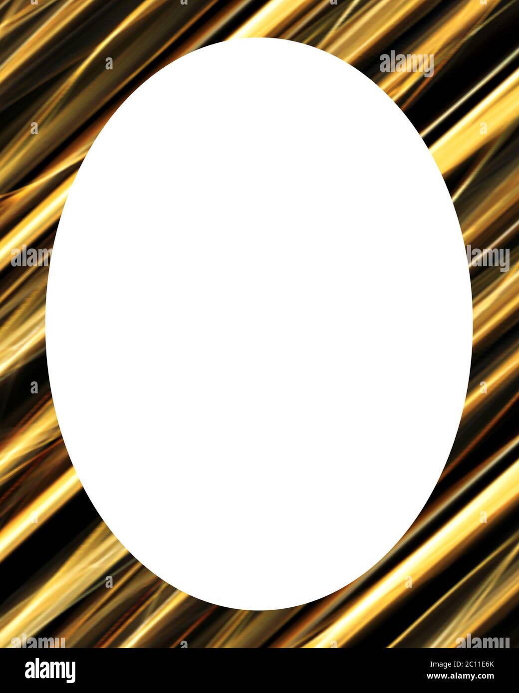 Circle White Frame Background with Decorated Stripes Borders Stock ...