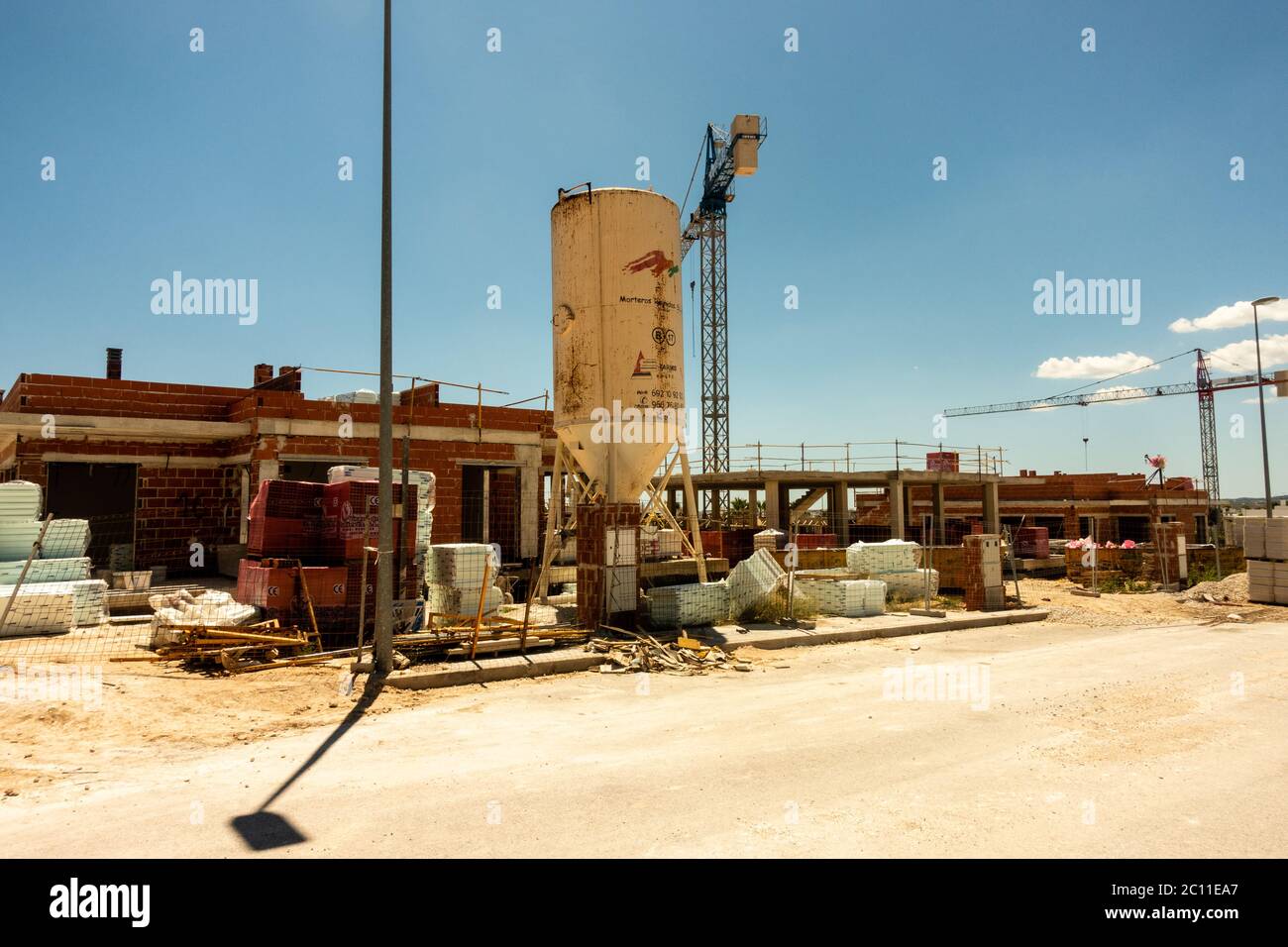 building site in spain Stock Photo - Alamy