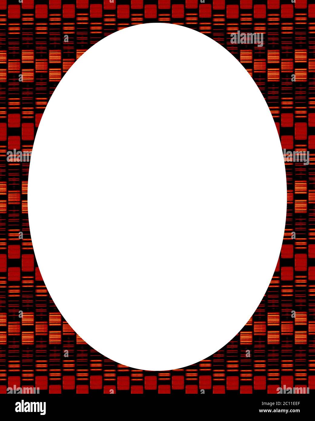 Circle White Frame Background with Decorated Stripes Borders Stock ...