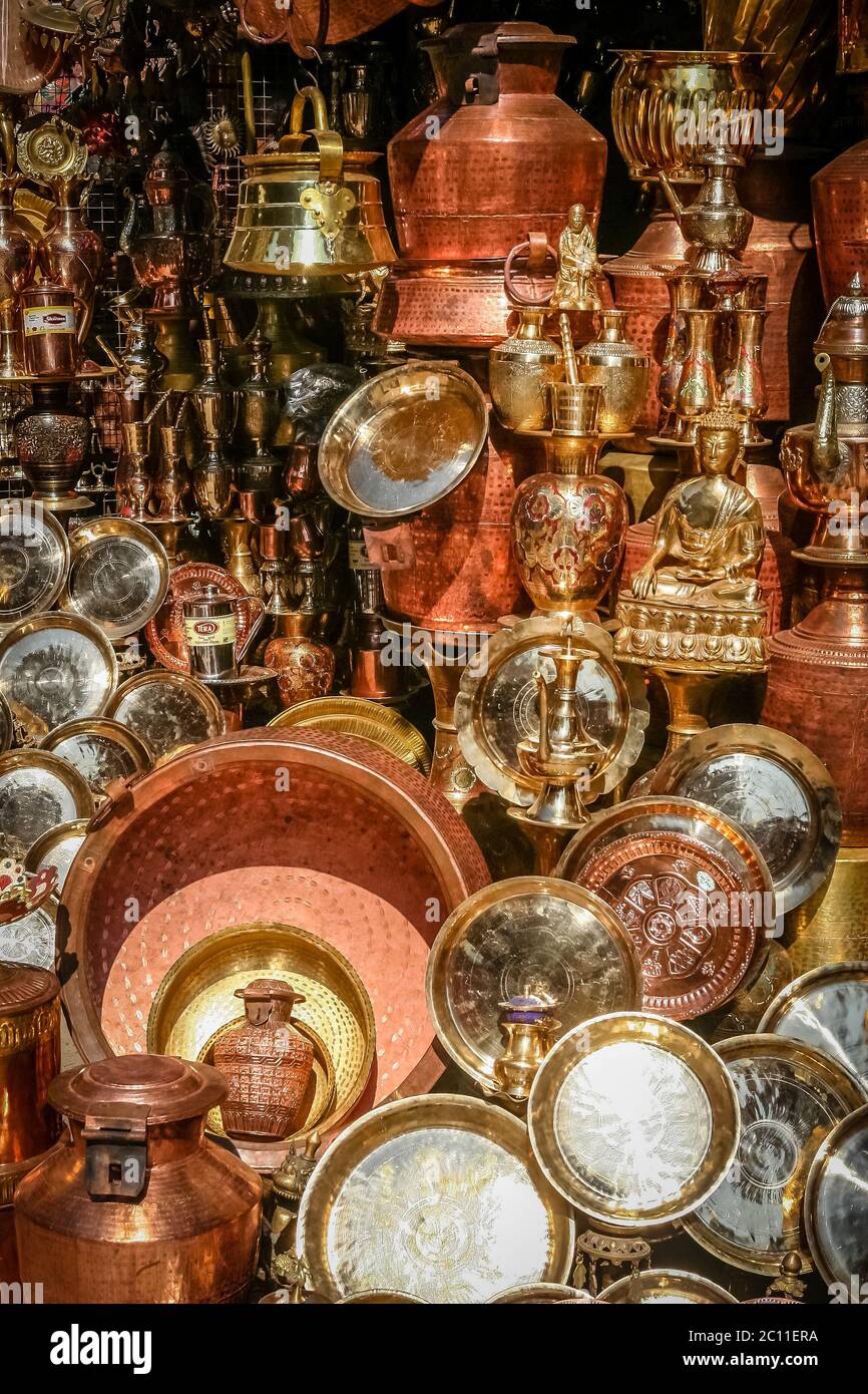 Traditional Brass Utensils High Resolution Stock Photography and Images ...
