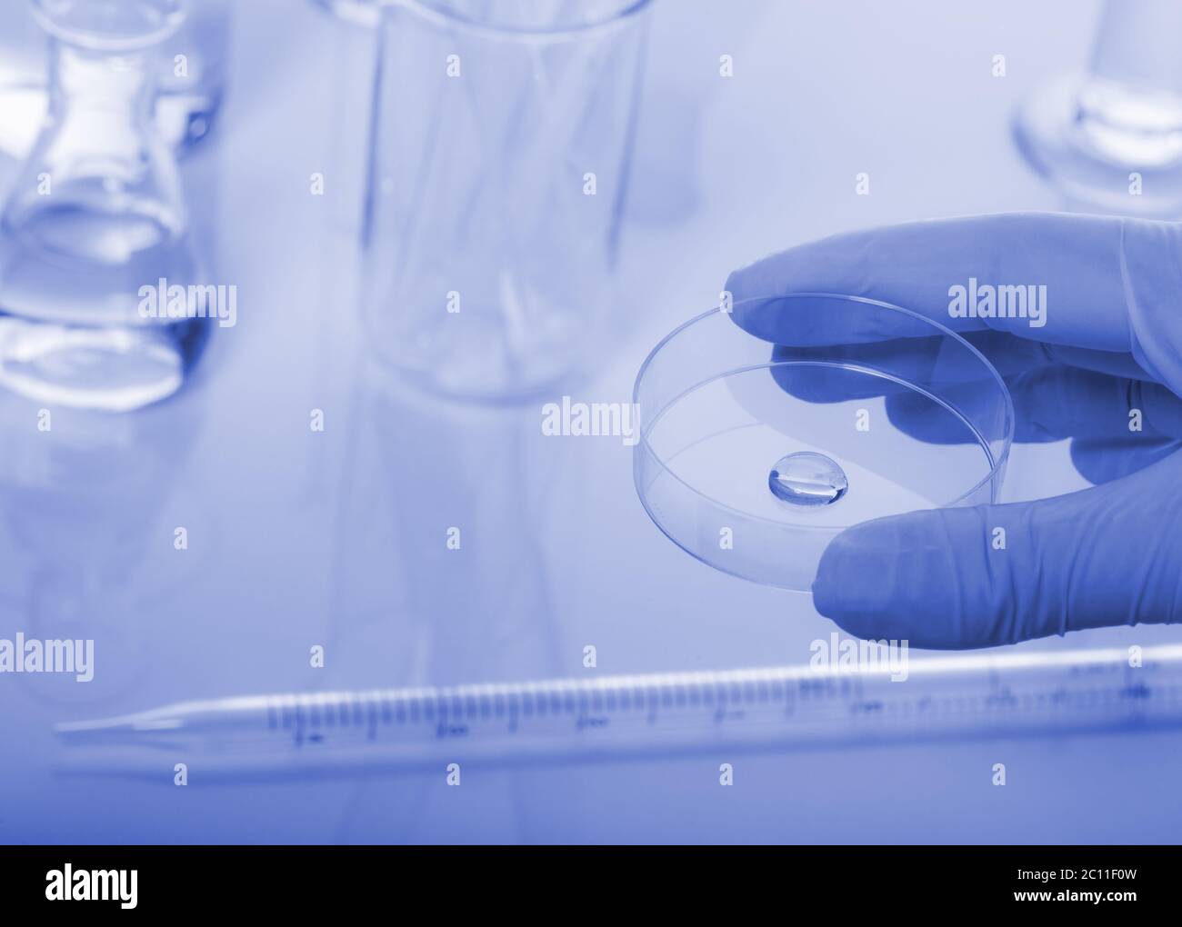 Petri dishes and pipette Stock Photo - Alamy