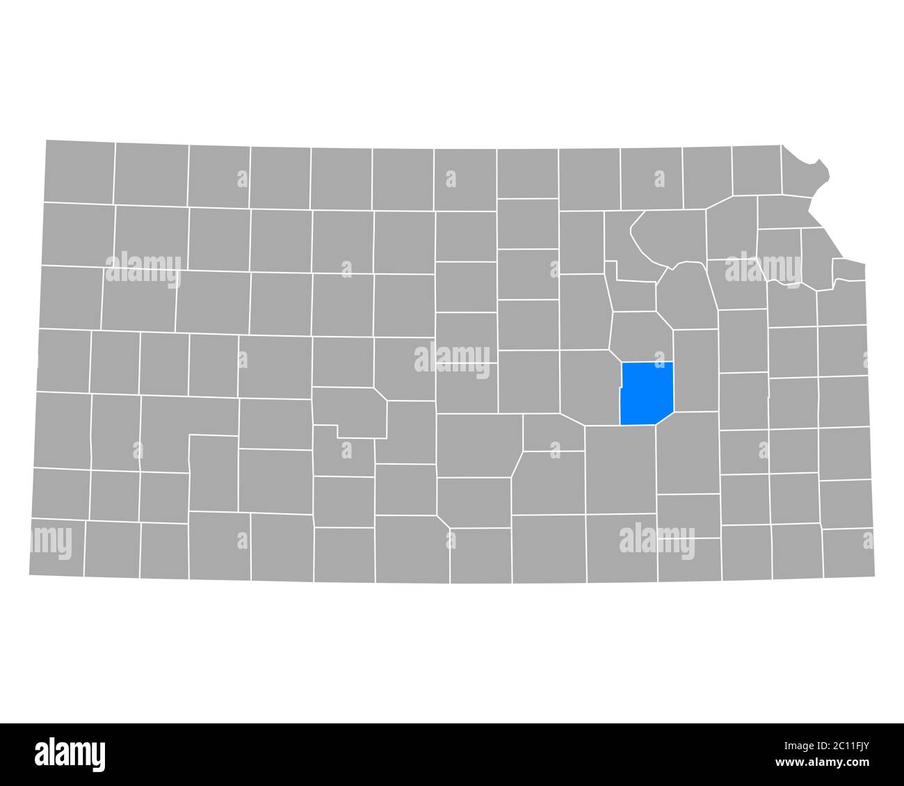 Map of Chase in Kansas Stock Photo - Alamy