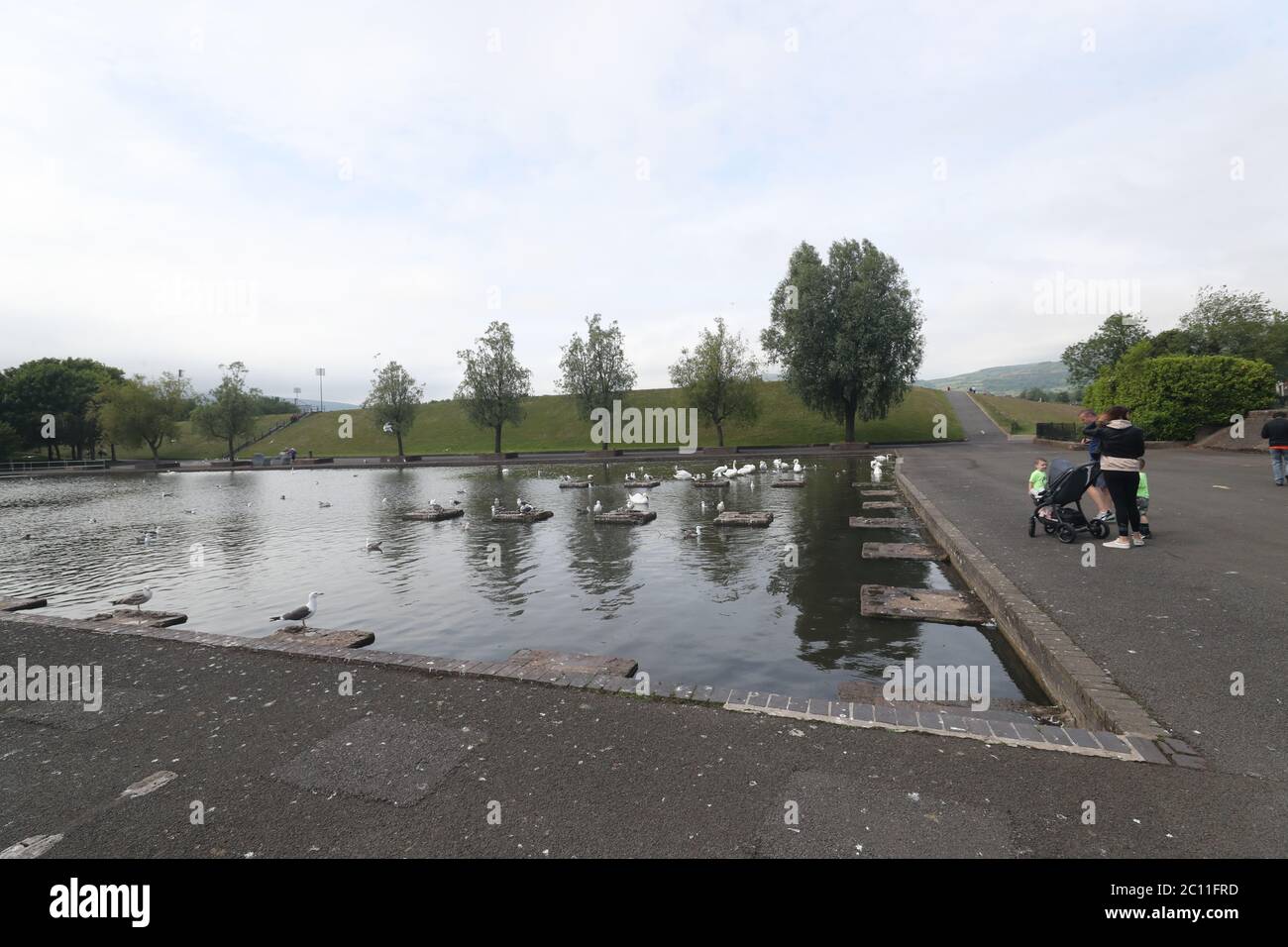 The Waterworks area of north Belfast where a man has been injured after ...