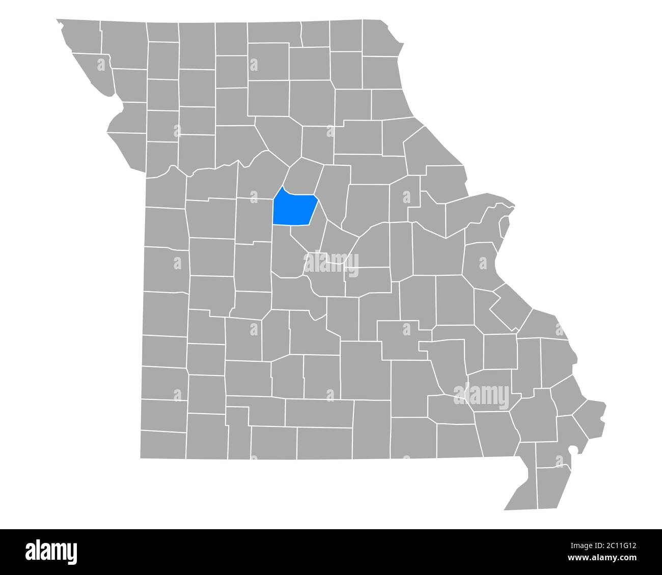 Map of Cooper in Missouri Stock Photo - Alamy