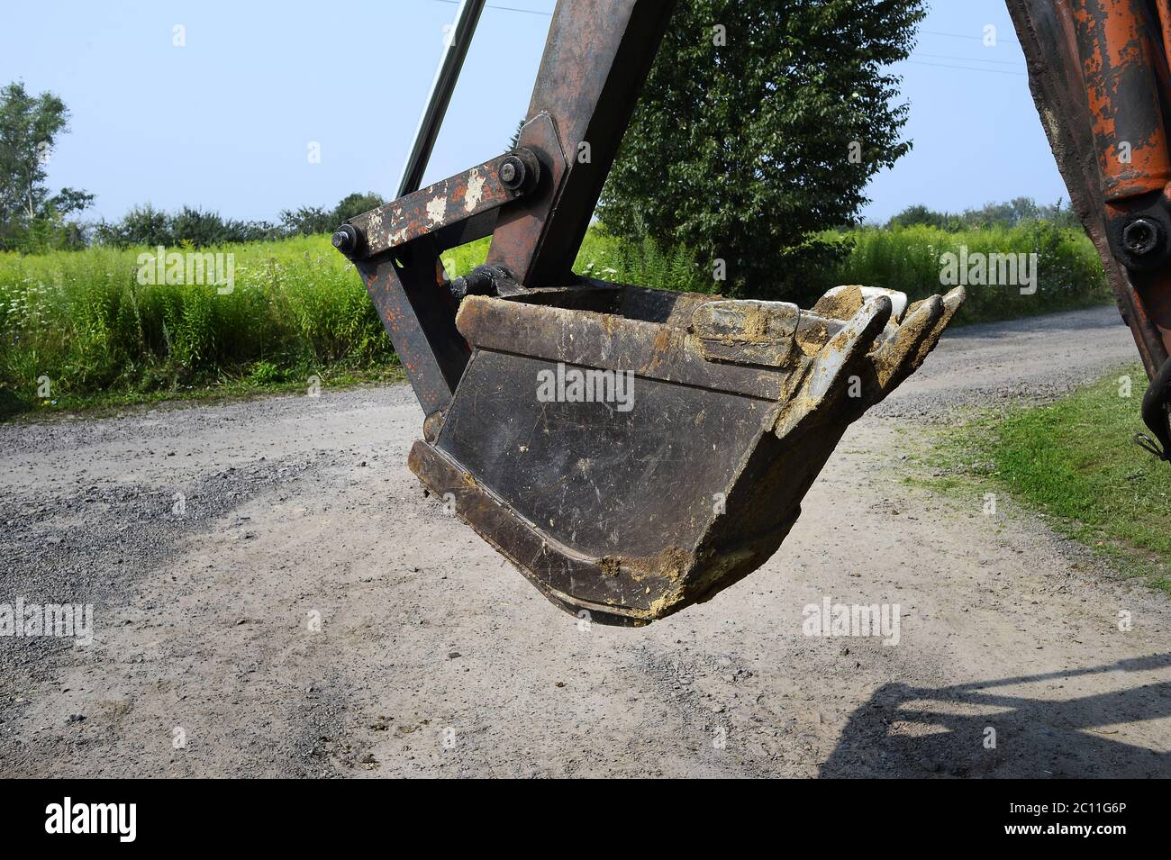 Closeup of excavator bucket Closeup of excavator bucket Stock Photo - Alamy