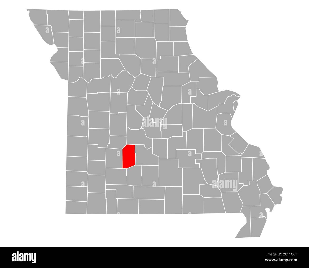 Map of Dallas in Missouri Stock Photo - Alamy