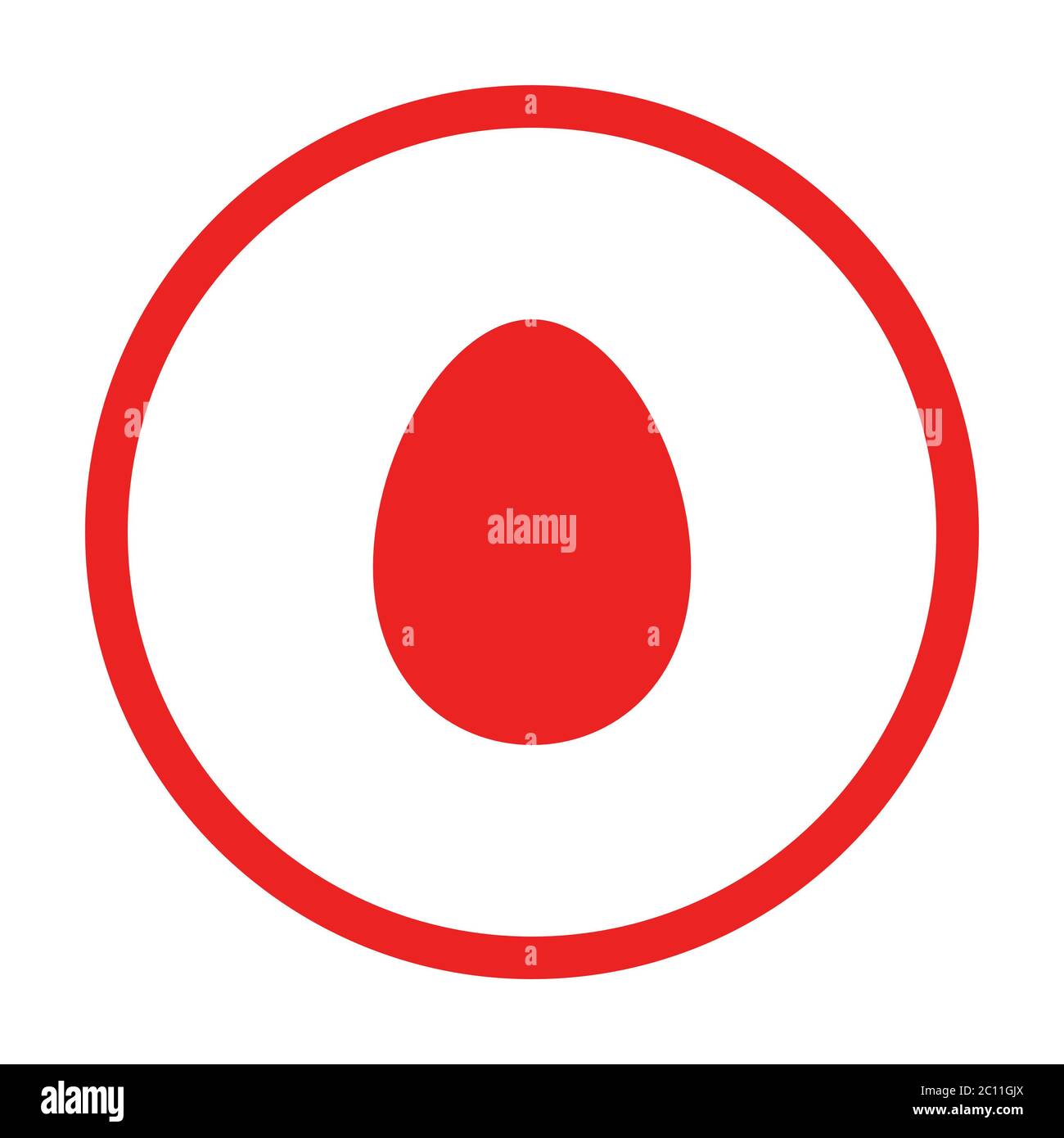 Egg and circle Stock Photo - Alamy