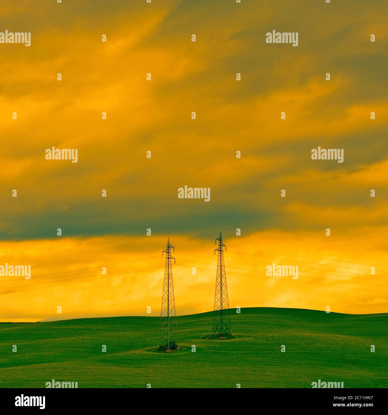 Vintage power line hi-res stock photography and images - Alamy