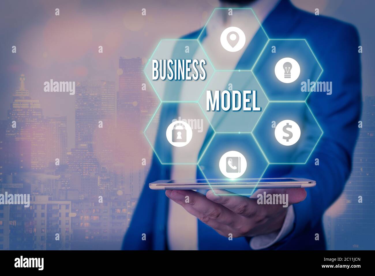 Handwriting text Business Model. Conceptual photo model showing how a ...