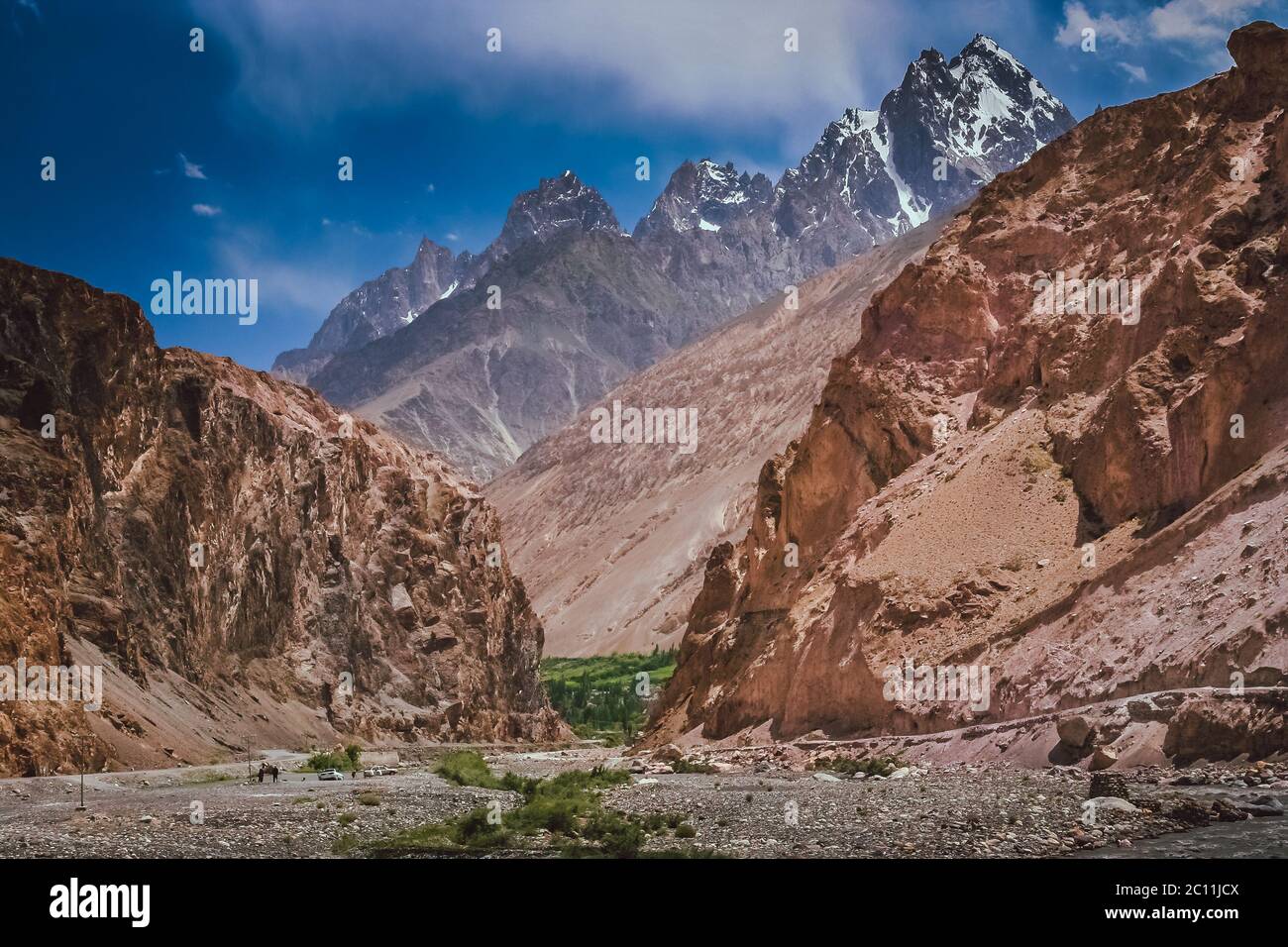 Northern Karakorum mountains panorama Stock Photo - Alamy