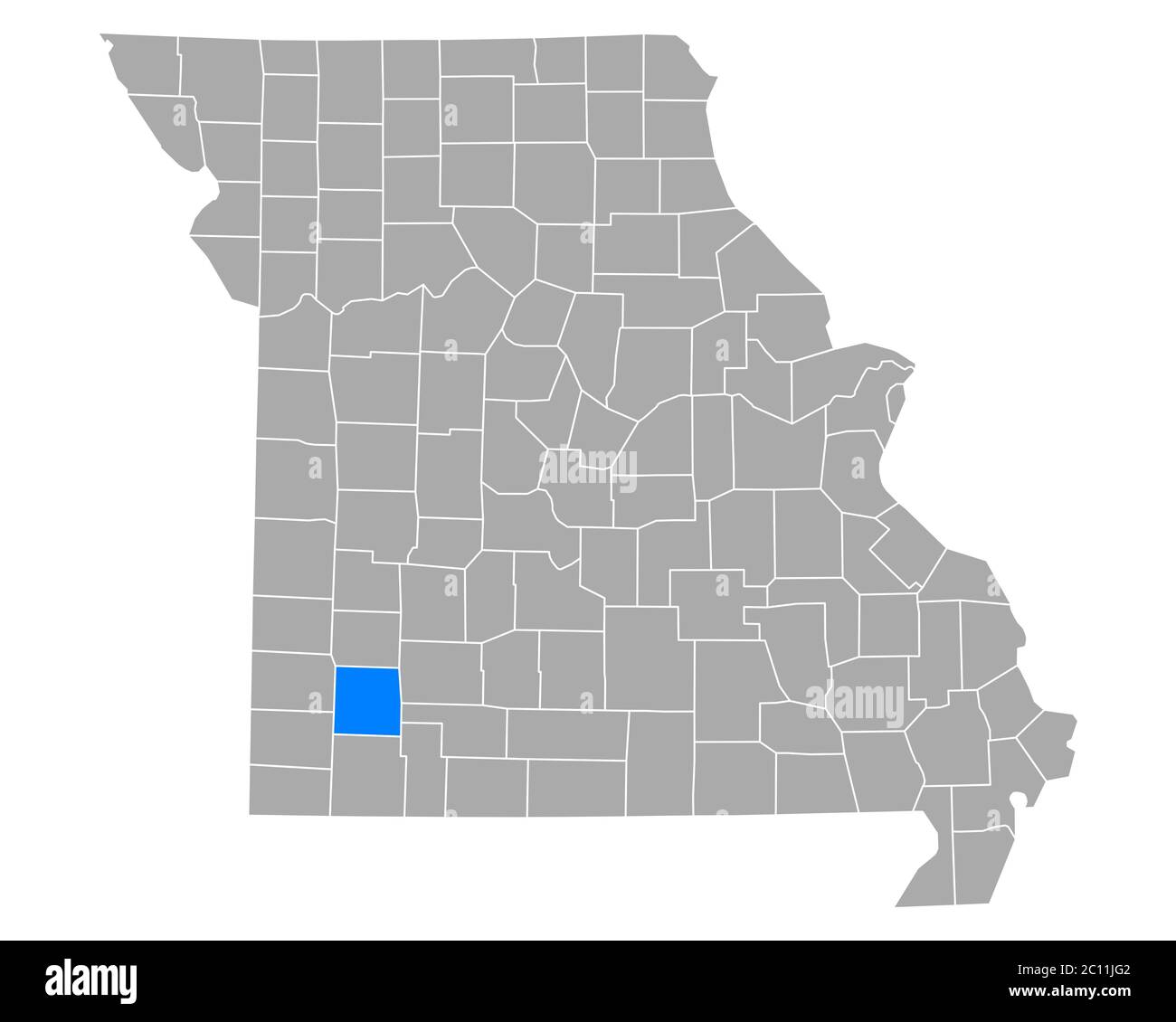 Map of Lawrence in Missouri Stock Photo - Alamy