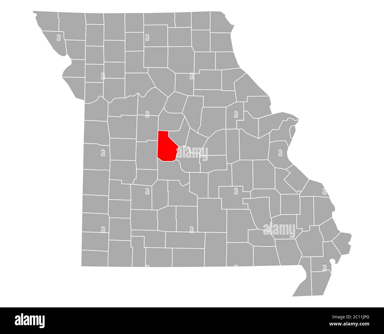 Map of Morgan in Missouri Stock Photo - Alamy