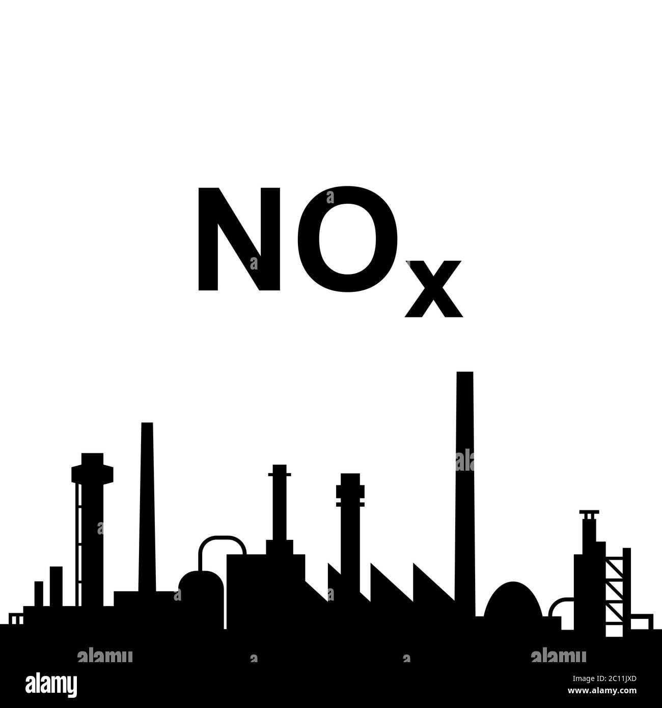 Nitrogen oxides and industry Stock Photo - Alamy