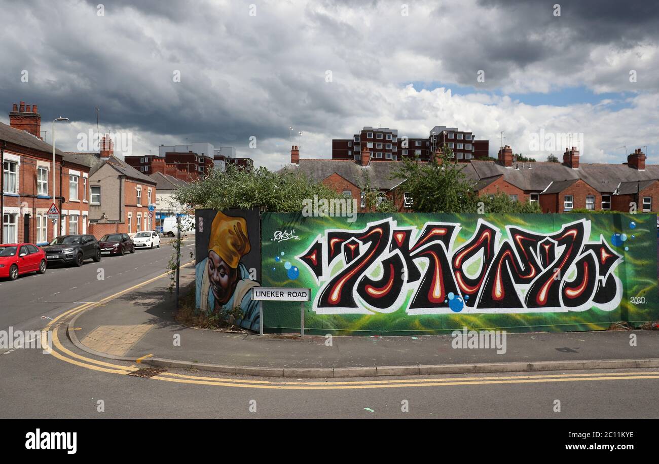 General view of Lineker Road on the site of Leicester City's former ...