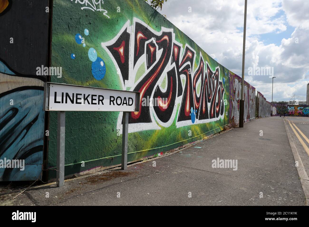 General view of Lineker Road on the site of Leicester City's former ...