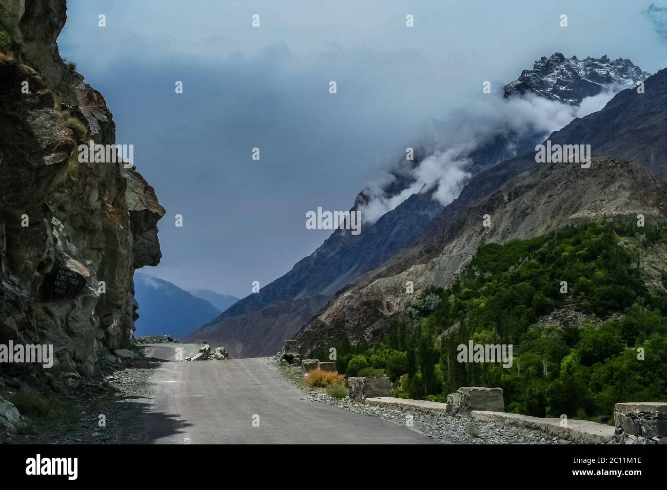 Mountain Road to Chitral Stock Photo - Alamy