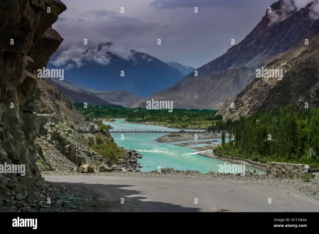 Mountain Road to Chitral Stock Photo - Alamy