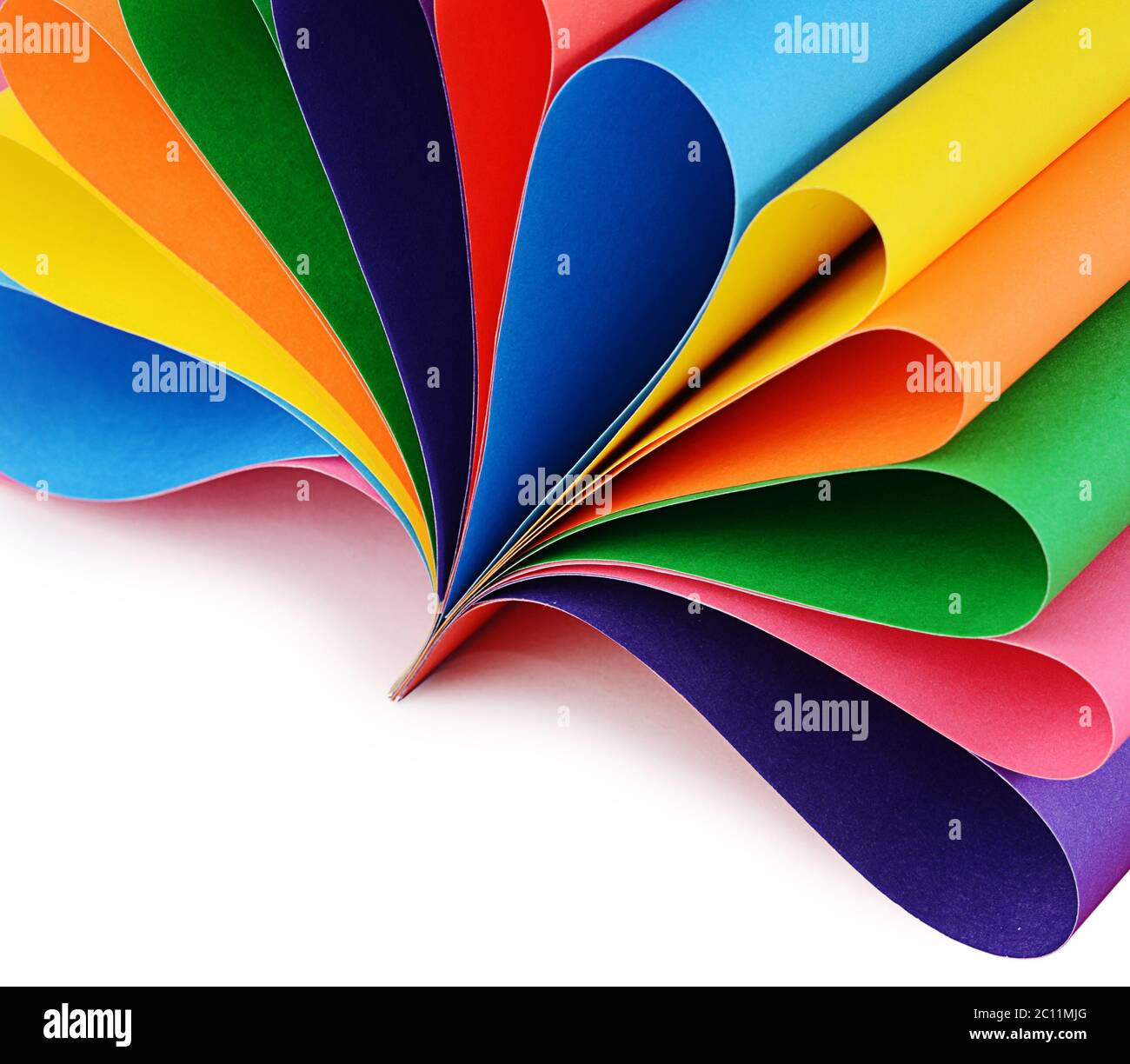 Set of a color paper close up Stock Photo - Alamy