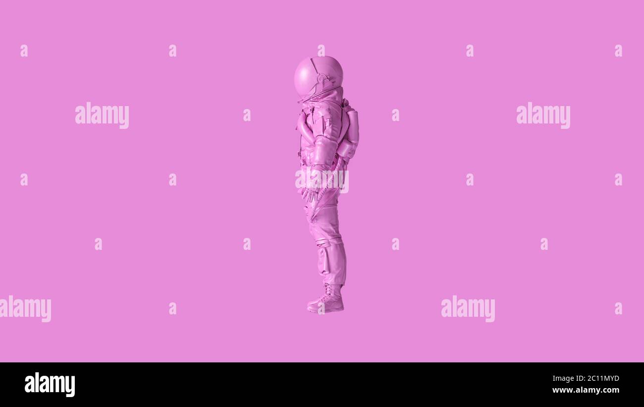 Science technology standing astronaut space suit hi-res stock ...