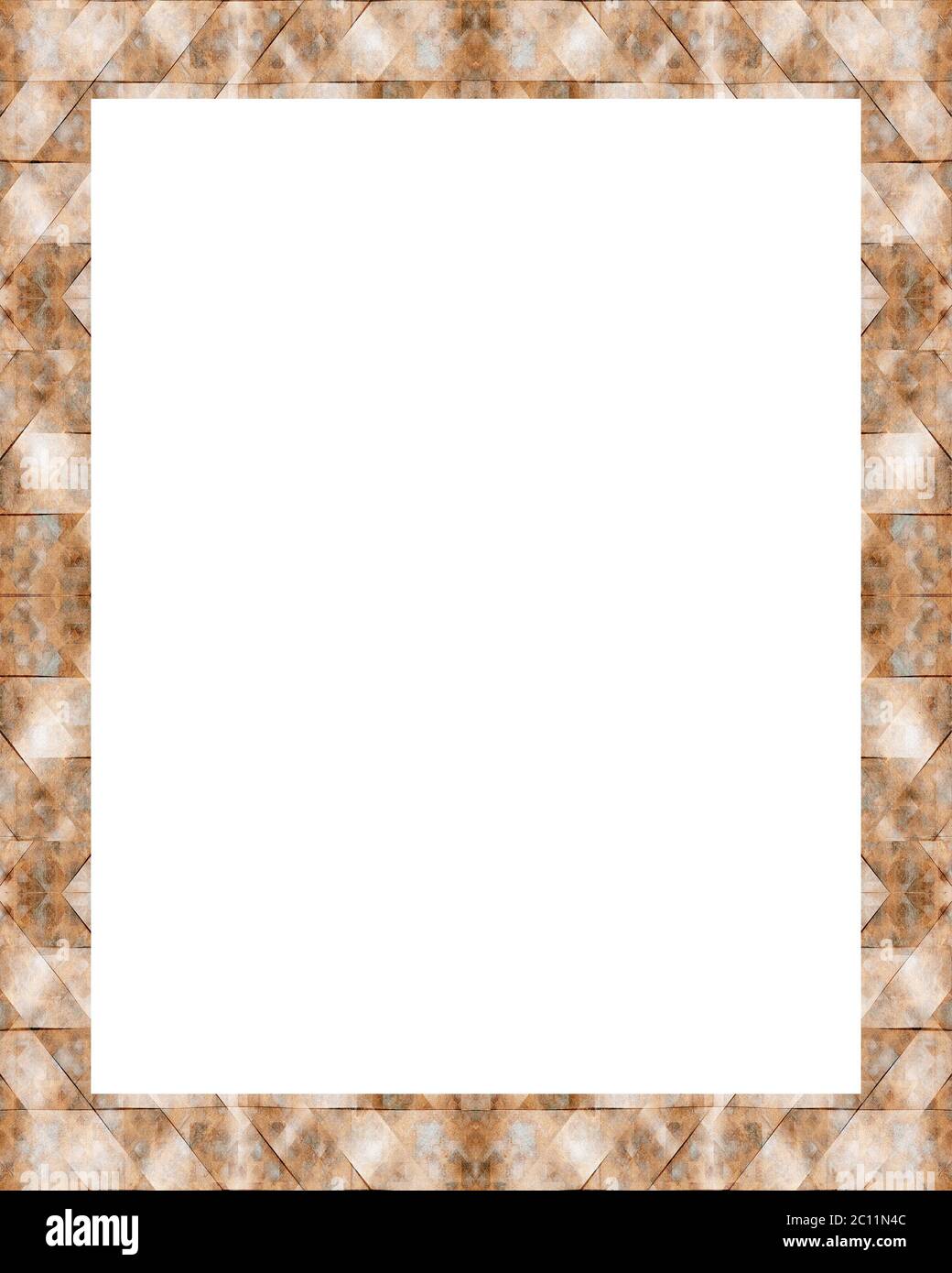 White Frame Background with Decorated Borders Stock Photo - Alamy