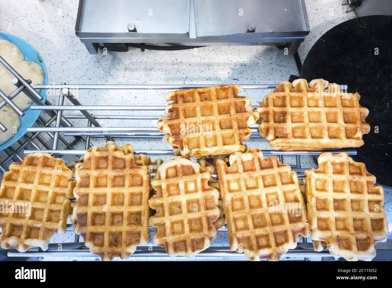 typical waffles in the netherlands Stock Photo - Alamy